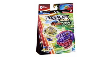 Beyblade Burst Quad Drive 4 In 1 Cyclone Belfyre B7 Vs Berserk Balderov B7