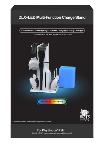Charger DLX Led Multi Function Tower Slim pentru PS5