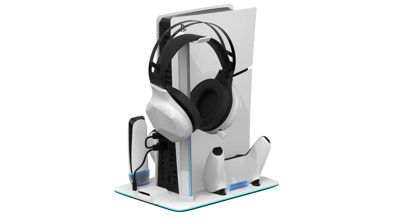 Charging Stand Maxx Tech Slim DLX Led Multi Function pentru PS5