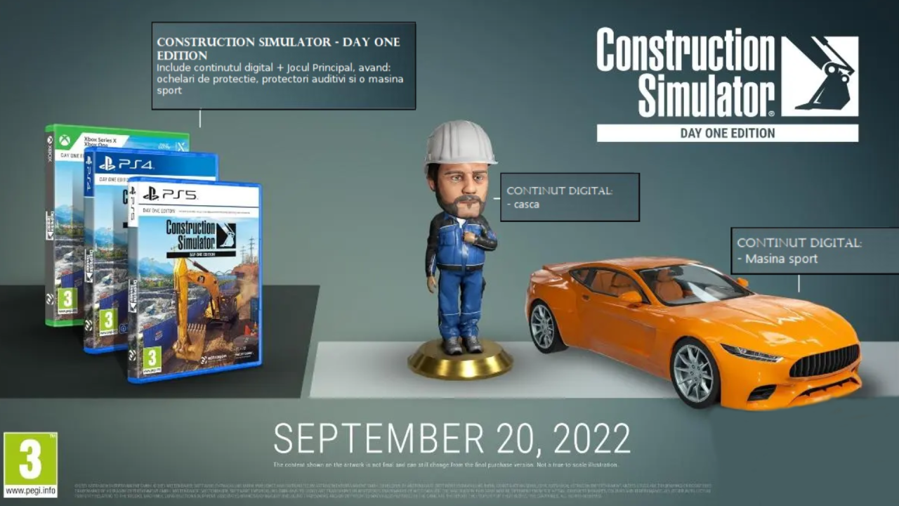 Joc Construction Simulator Day One Edition pentru PS5