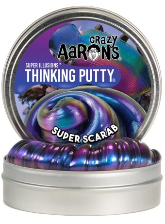 Plastilina Crazy Aarons Thinking Putty Trendsetters Super Scarab