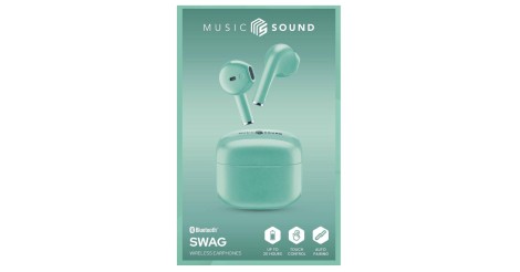 Earphones Ms Swag Tws Bt Light Green