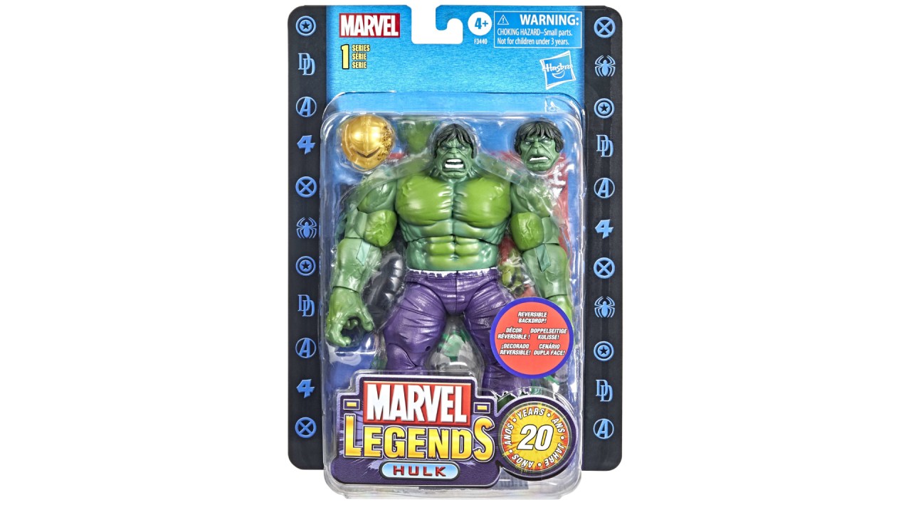 Figurina Statueta Marvel Legends 20 Years Hulk Action 15cm