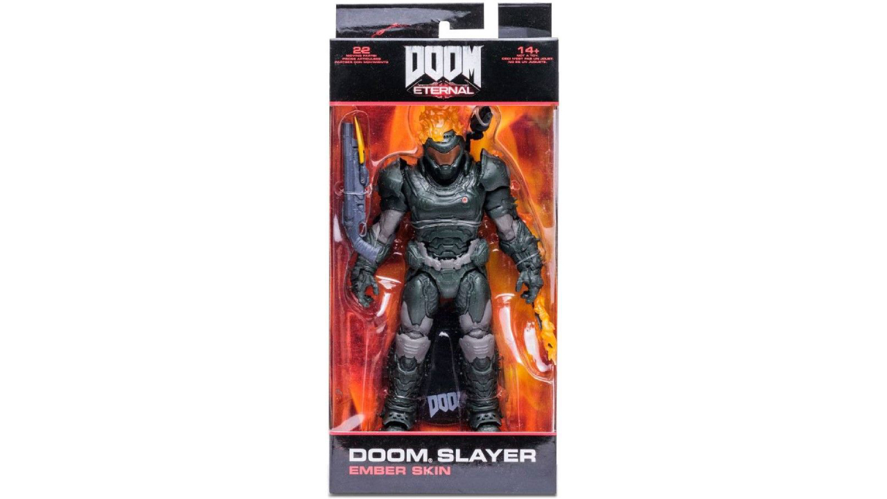 Figurina Joc Mcfarlane Doom Eternal Doom Slayer Ember Skin 18cm