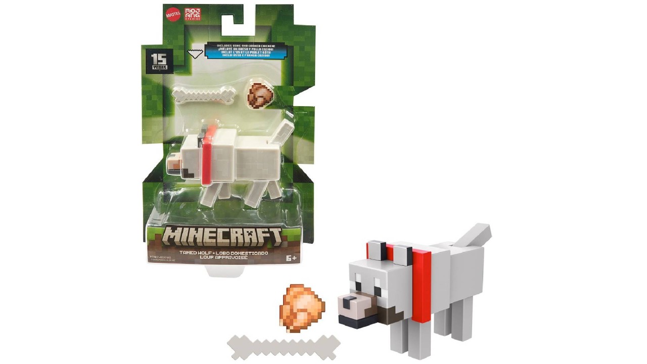 Figurina Joc Minecraft 15th Anniversary Tamed Wolf