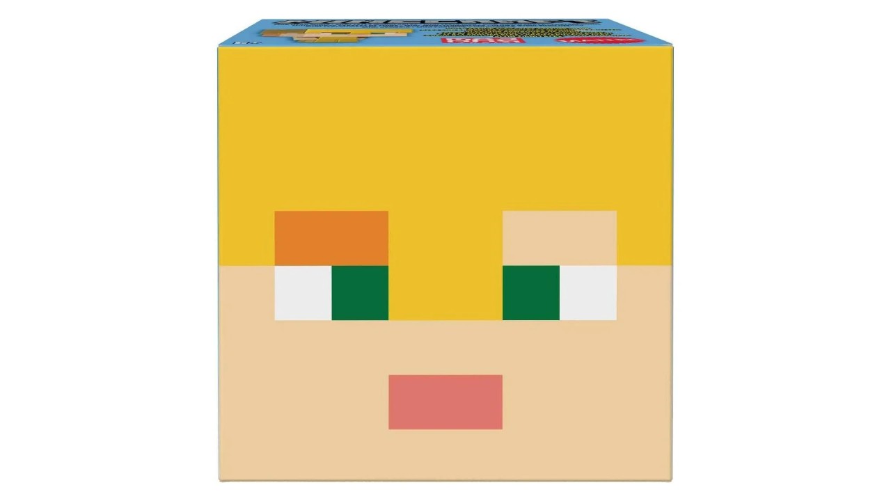 Figurina Joc Minecraft Mob Head Minis Gold Armor Steve Hdw01