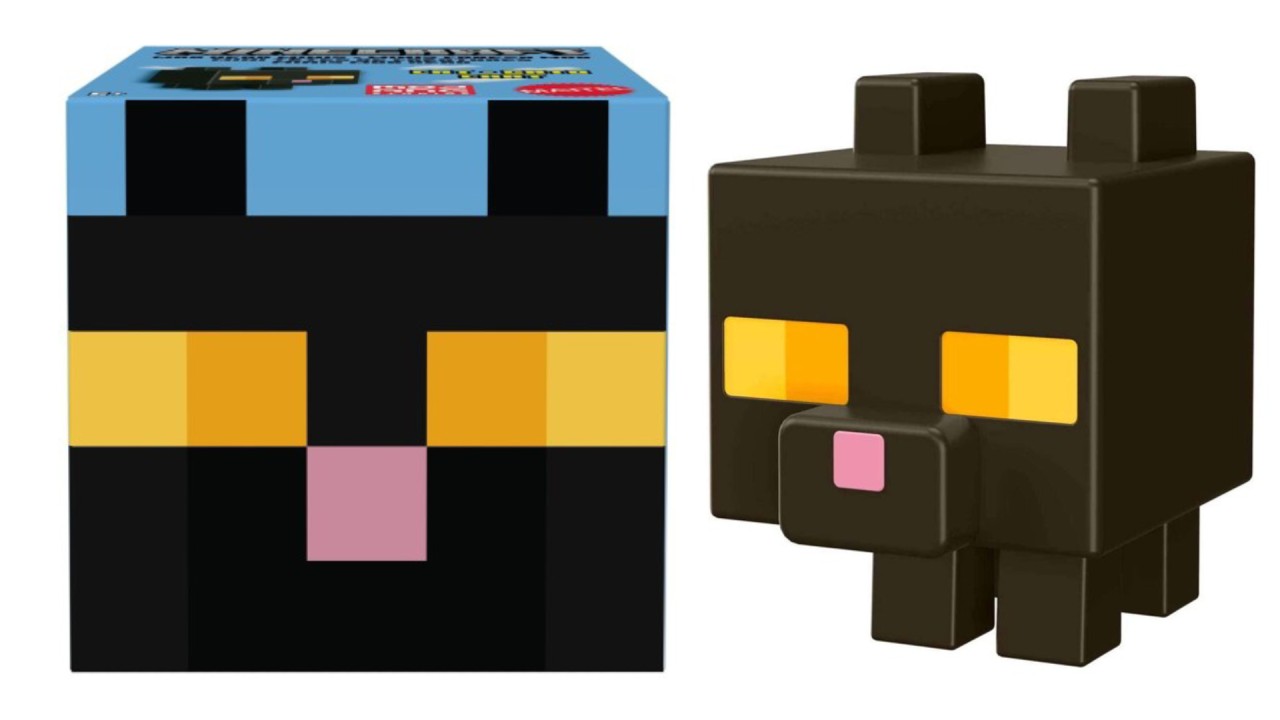 Figurina Joc Minecraft Mob Head Minis Stray Cat Hjv18