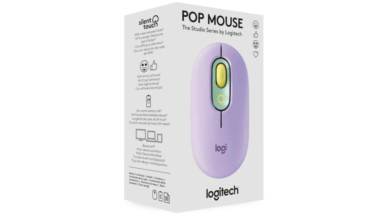 Mouse Logitech Emoji Pop Purple pentru PC