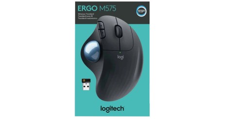 Mouse Logitech Ergo M575 Graphite 2.4ghz Bt White pentru PC