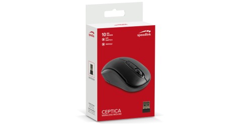 Mouse Speedlink Ceptica Wireless Black pentru PC