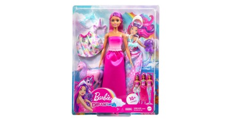 Papusa Barbie Dress-up Mermaid Tail And Skirt (hlc28)