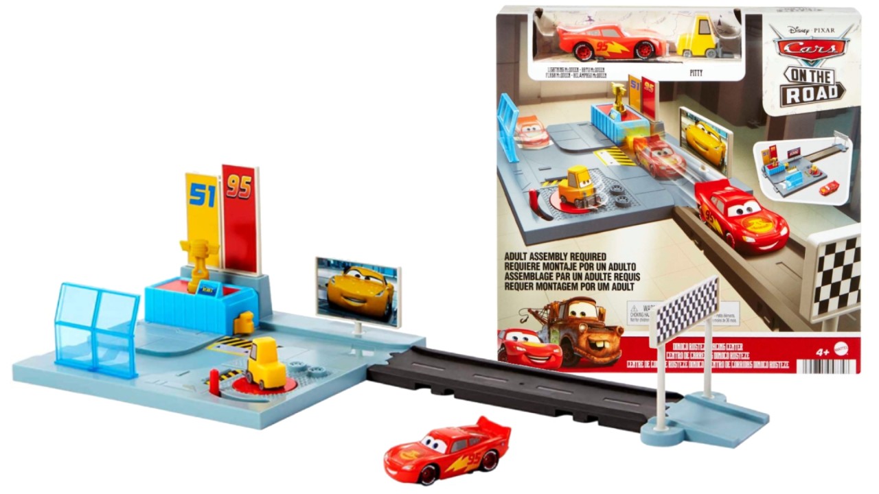 Pixar Cars On The Road Dinoco Rusteze Racing Center (hgv69)