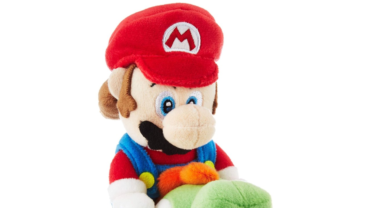 Jucarie Plus Super Mario Mario And Yoshi 21cm