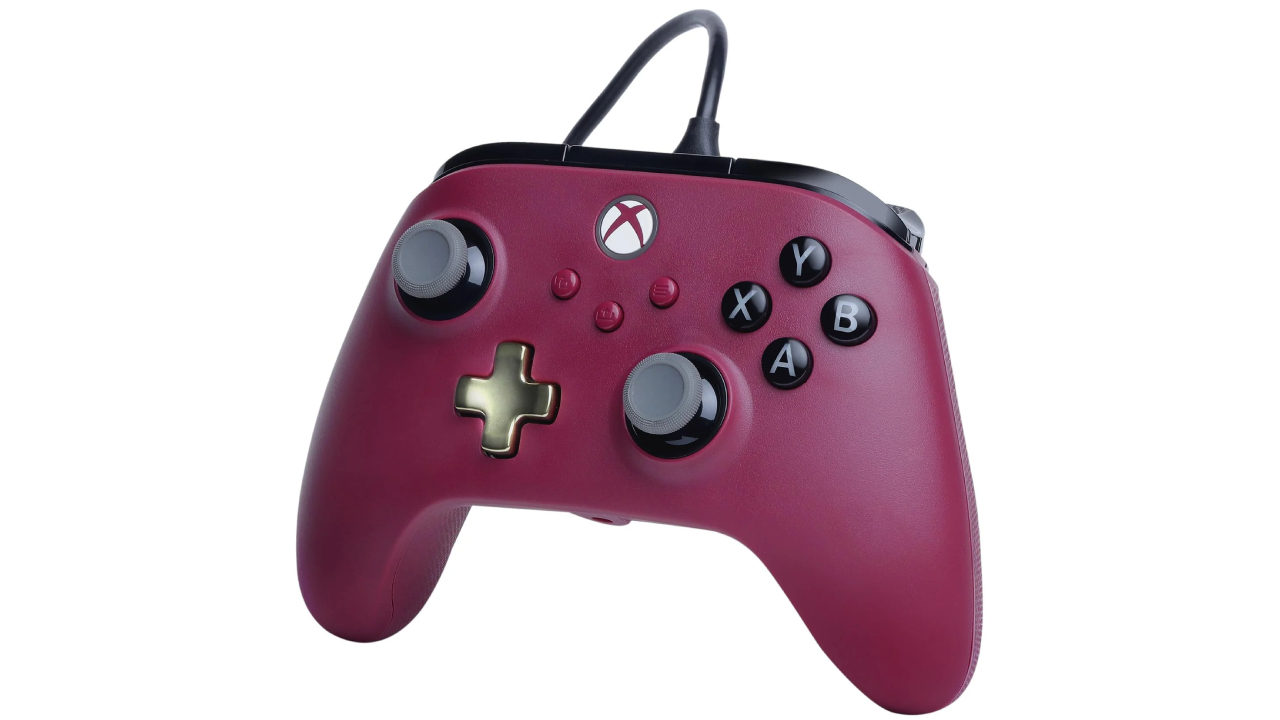 Joc Powera Advantage Wired Controller Ruby Red Black pentru XBOX SERIES ...