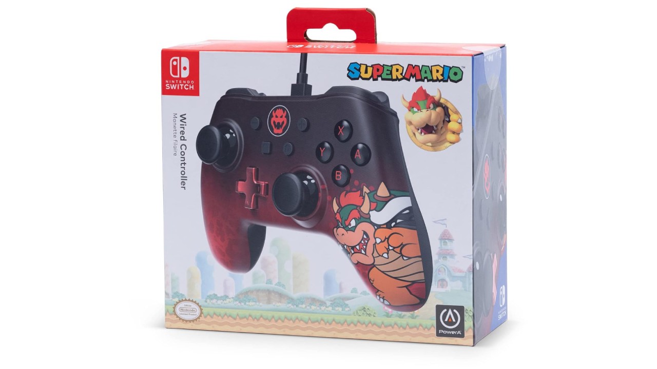 Powera Wired Iconic Controller Bowser pentru NSW