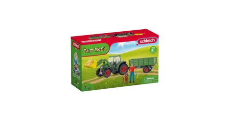 Schleich Farm World Tractor With Trailer (42608)