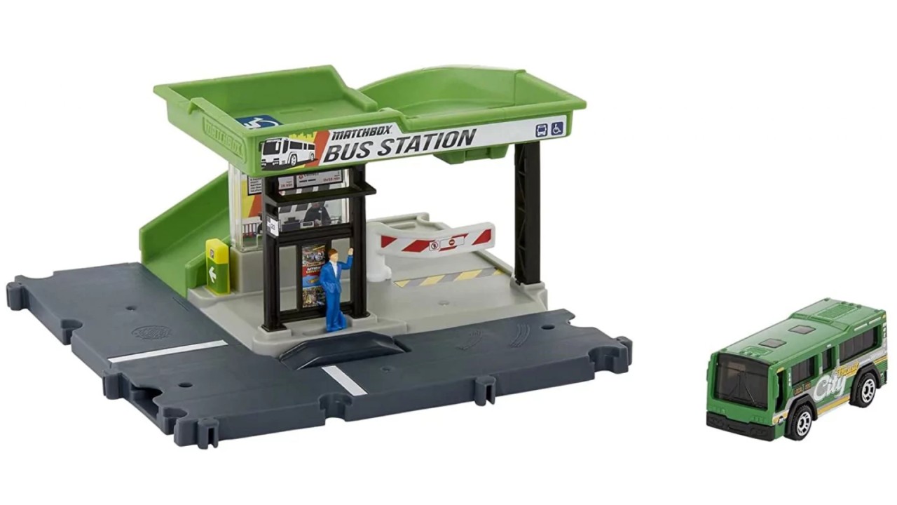 Set Matchbox Action Drivers Bus Station Mbx City Bus (hdl08)