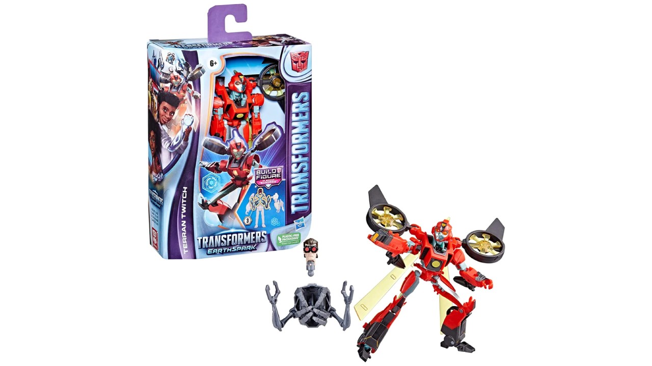 Jucarie Robot Transformers Earthspark Deluxe Class Terran Twitch