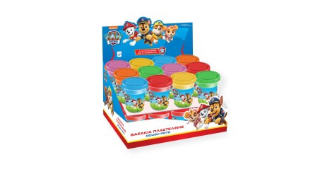 Plastilina Paw Patrol Plasteline Single Tub Dough In Display 100gr ...