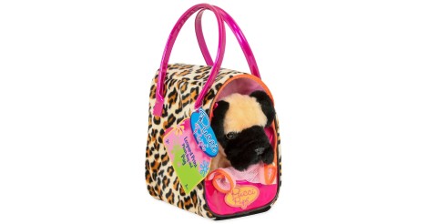 Jucarie Plus Pucci Dog In Leopard Bag 15cm (708357)