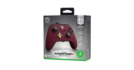 Joc Powera Advantage Wired Controller Ruby Red Black pentru XBOX SERIES ...