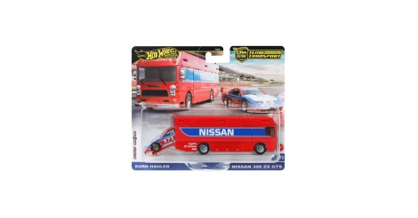 Hot Wheels Team Transport Truck & Race Car, Gift For Racing Collectors ...