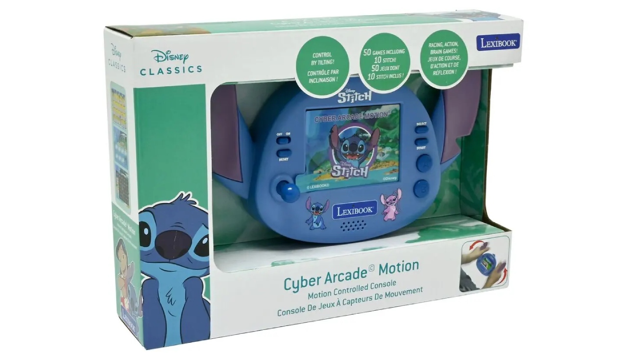 Lexibook Disney Stitch Cyber Arcade Motion Console (jl3180d)