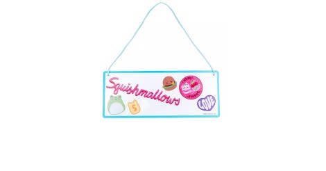 Squishmallows Room Sign With Wall Decals