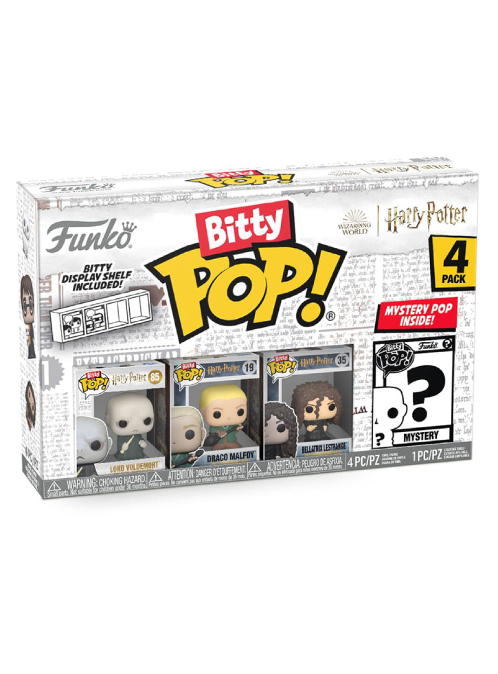 Bitty Pop 4 Pack Harry Potter Voldemort 2.5cm