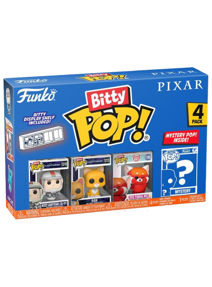 Figurina Joc Bitty Pop 4 Pack Pixar Buzz Lightyear XL 01 Sox Red Panda ...