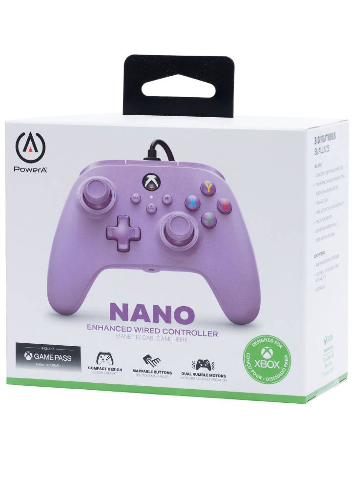 Controller Powera Nano Enhanced Wired Lilac pentru XBOX SERIES / Xbox One