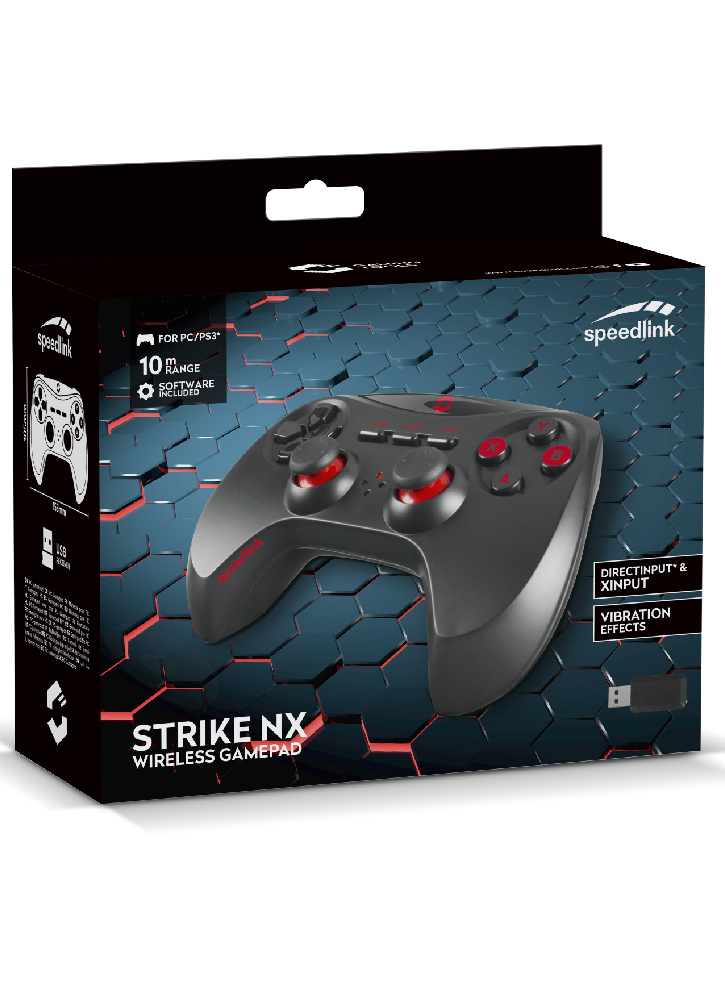Controller Speedlink Strike Nx Wireless Black pentru PS3 / PC