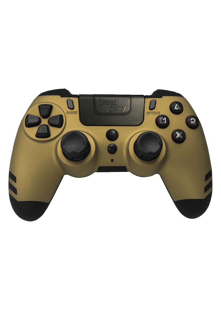 Controller Steelplay Wireless Metaltech Auriu pentru PS4