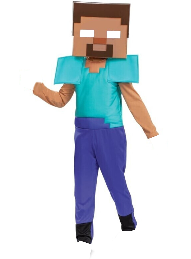Costum Disguise Minecraft Steve (104 CM)