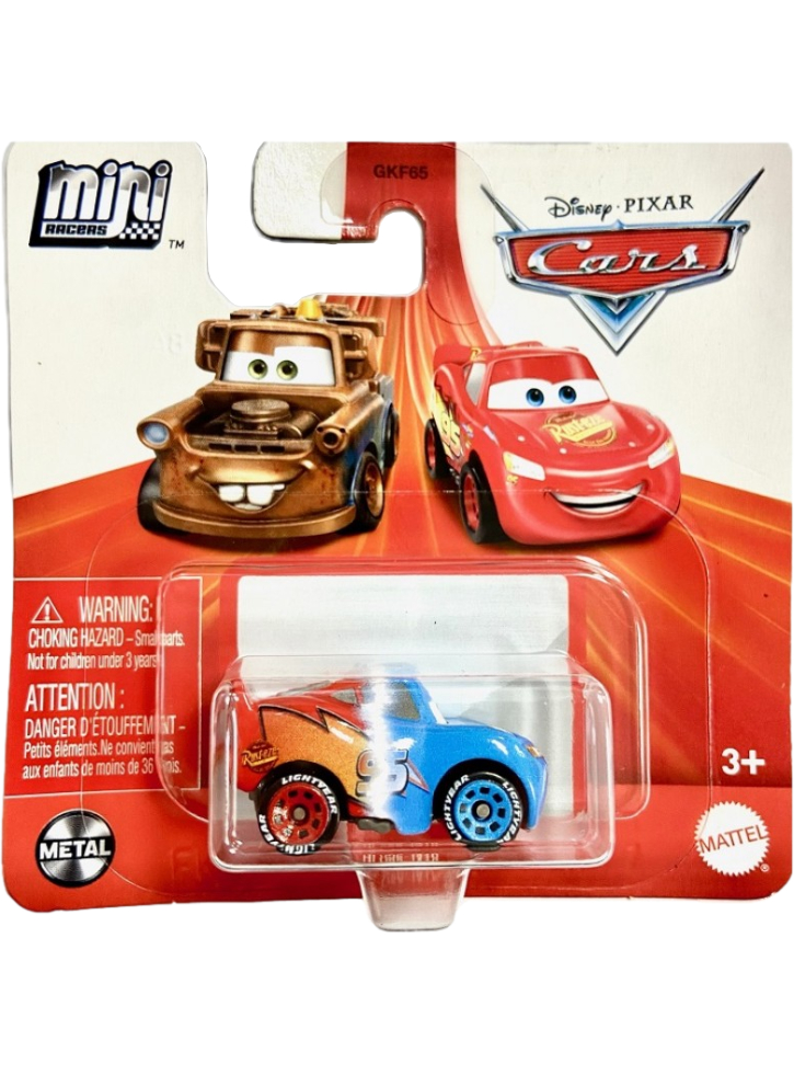 Disney Cars Mini Racers Transforming Lightning Mcqueen (hlv26)
