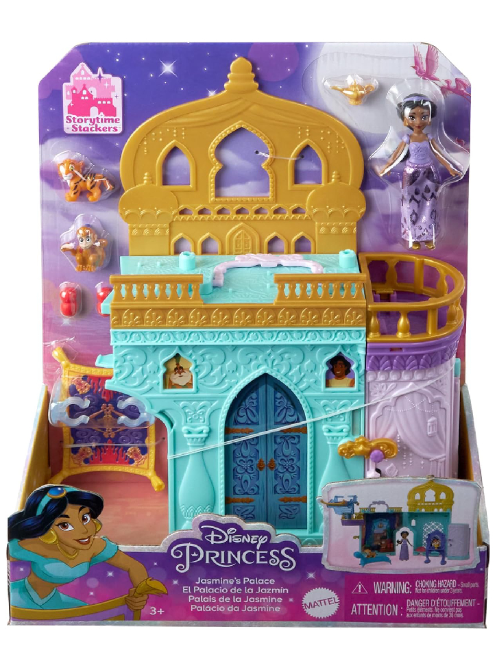 Disney Princess Jasmine Stacking Castle Doll House W. Doll (hlw93)