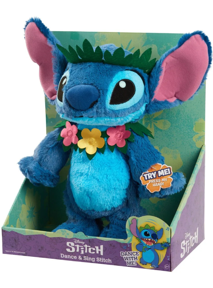 Jucarie Plus Disney Stitch Dance & Sing Feature Plush 38cm (302-30283)