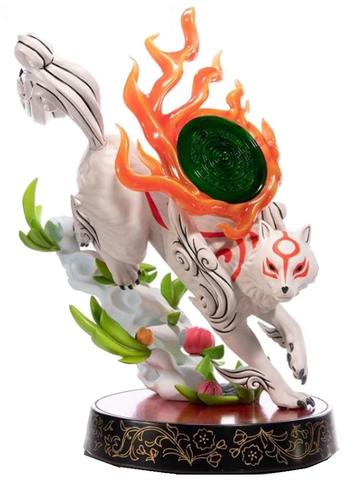 Figurina Statueta First4figures Okami Amaterasu Divine Descent Resin