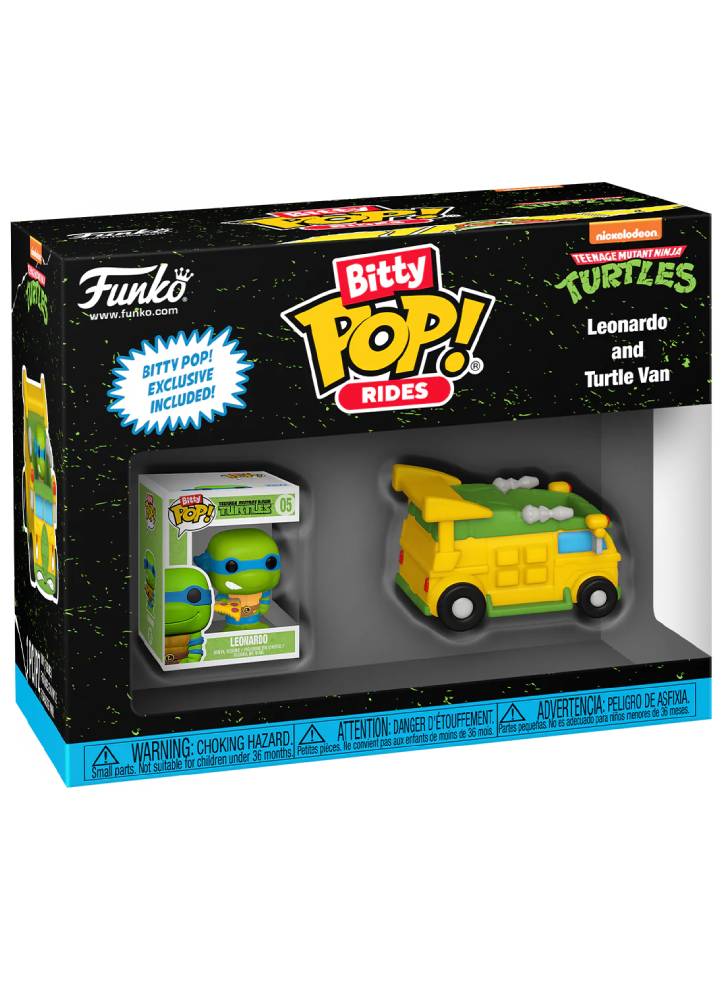 Funko Bitty Pop Rides Teenage Mutant Ninja Turtles Leonardo And Turtle Van