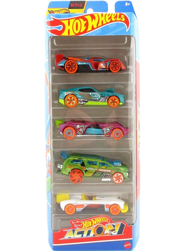 Hot Wheels Action Set Of 5 (htv45)