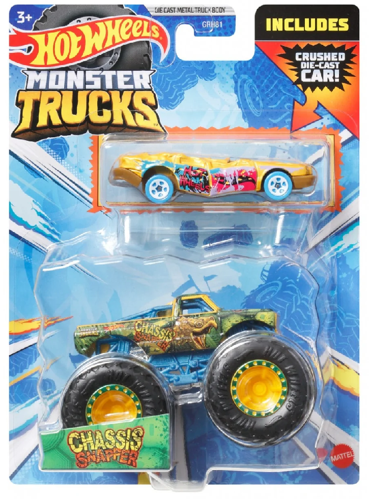 Hot Wheels Monster Trucks Chassis Snapper Die-cast Truck (hkm09)