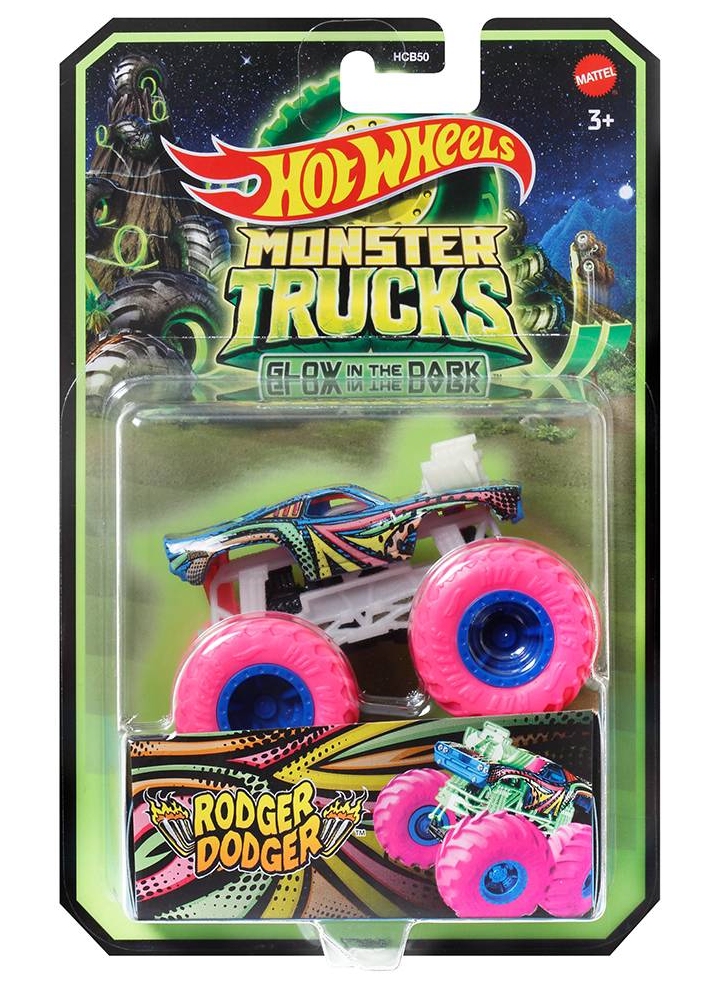 Hot Wheels Monster Trucks Glow In The Dark - Rodger Dodger (hmh31)