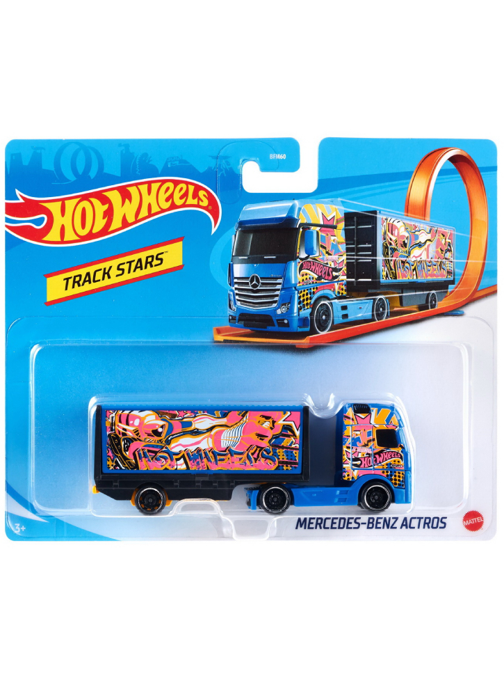Hot Wheels Track Stars Trailers Mercedes-benz Actros (grv12)
