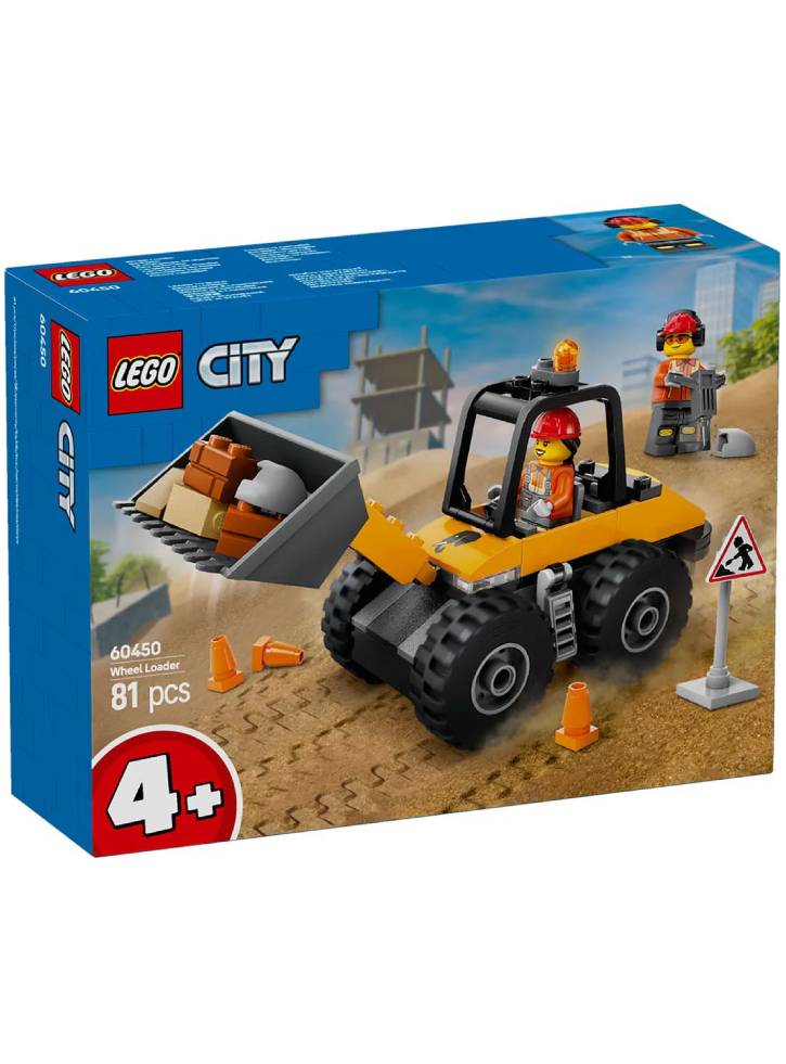 Joc Lego City Yellow Construction Wheel Loader (60450)