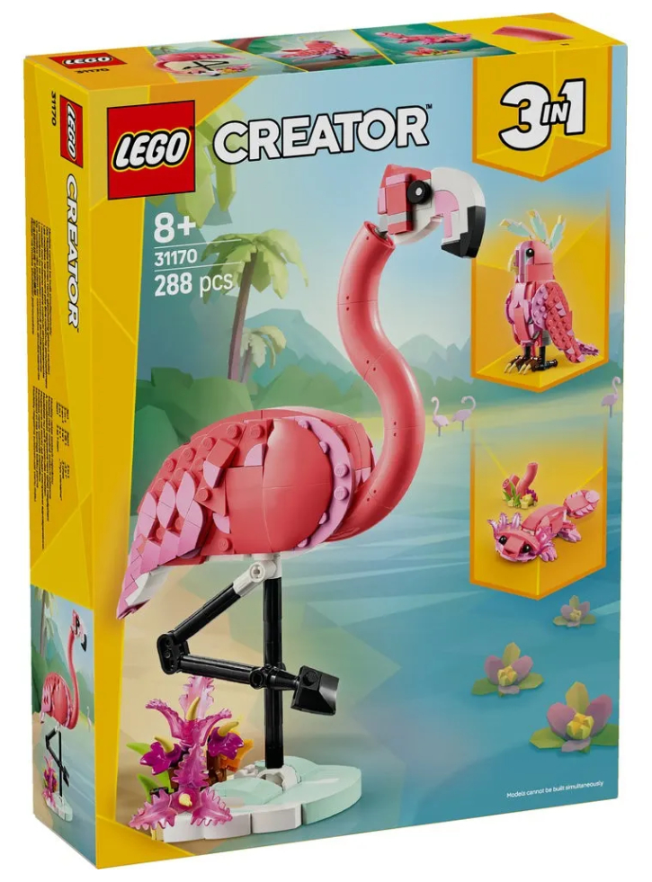 Joc Lego Creator Wild Animals Pink Flamingo (31170)