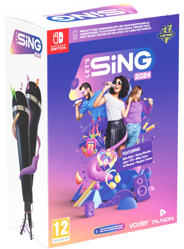 Joc Lets Sing 2024 +2 MIC pentru Nintendo Switch