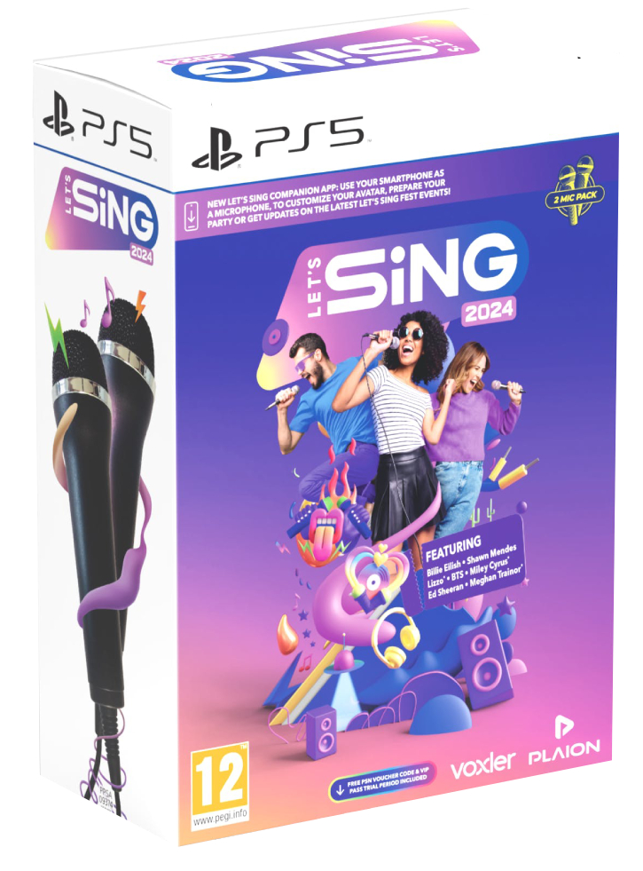 Joc Lets Sing 2024 +2 MIC pentru PS5