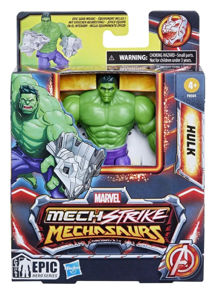Figurina Joc Marvel Mech Strike Mechasaurus Hulk 11cm F6594
