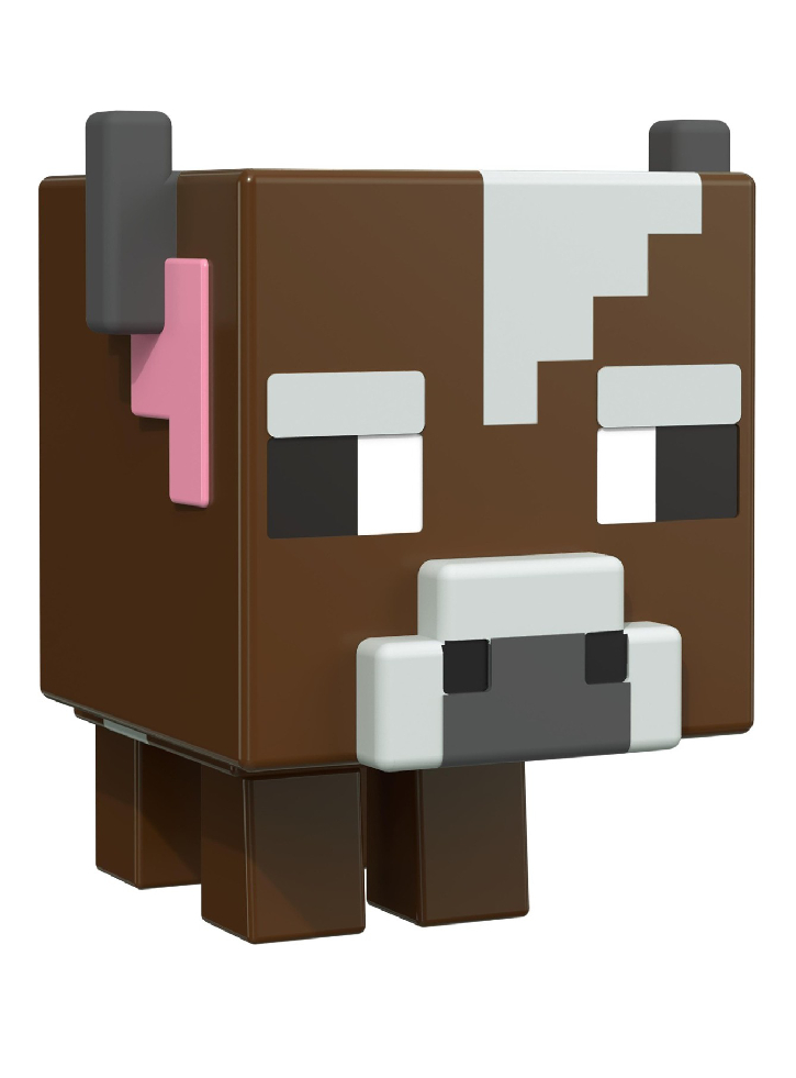 Mattel Minecraft Mob Head Minis Cow Hdv85