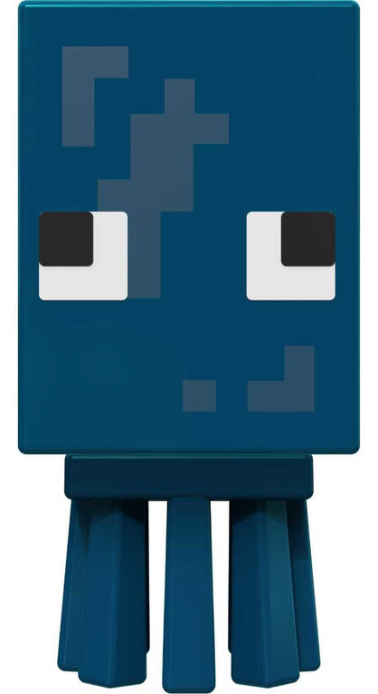 Figurina Statueta Mattel Minecraft Mob Head Minis Squid Hdv87